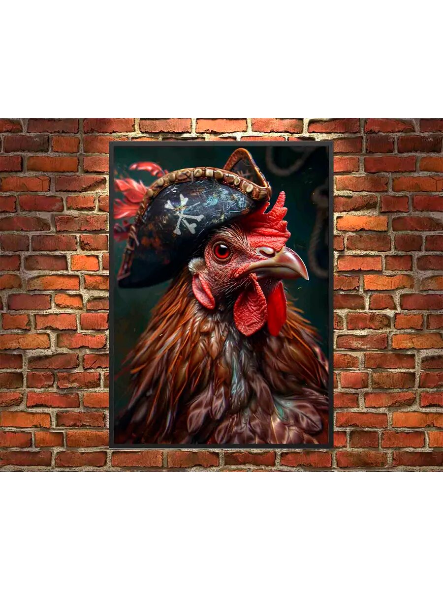 Курица-птица-пират 3, Плакат 30x42см