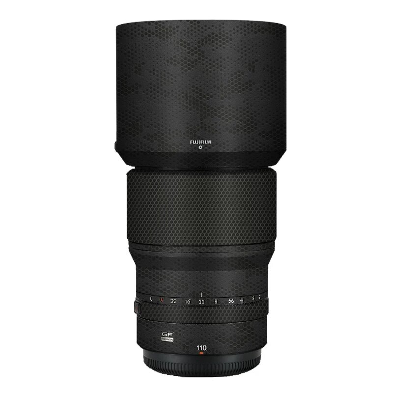 Защитная пленка для объектива Fuji GF110 F2 с узором змеиной кожи черного цвета, прочная защита объектива камеры