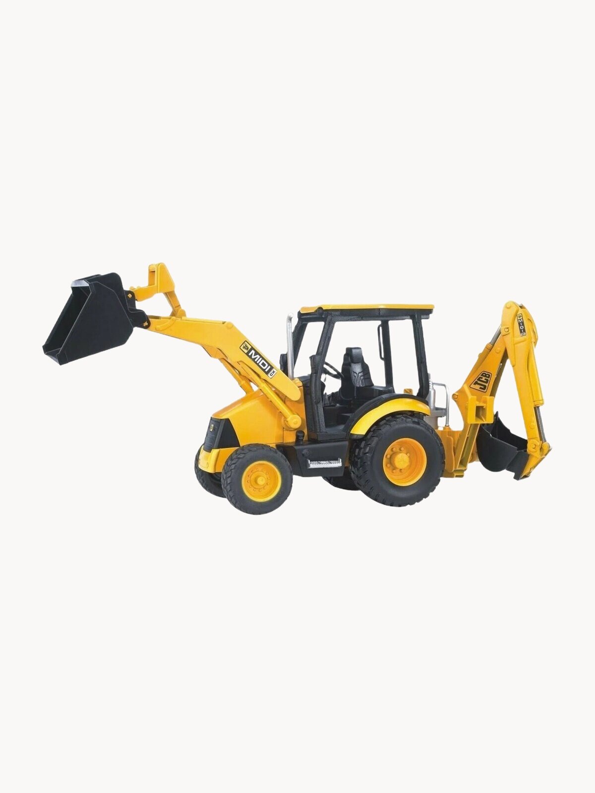 Погрузчик Bruder JCB MIDI CX колесный 02427 1:16, 41 см, желтый/черный