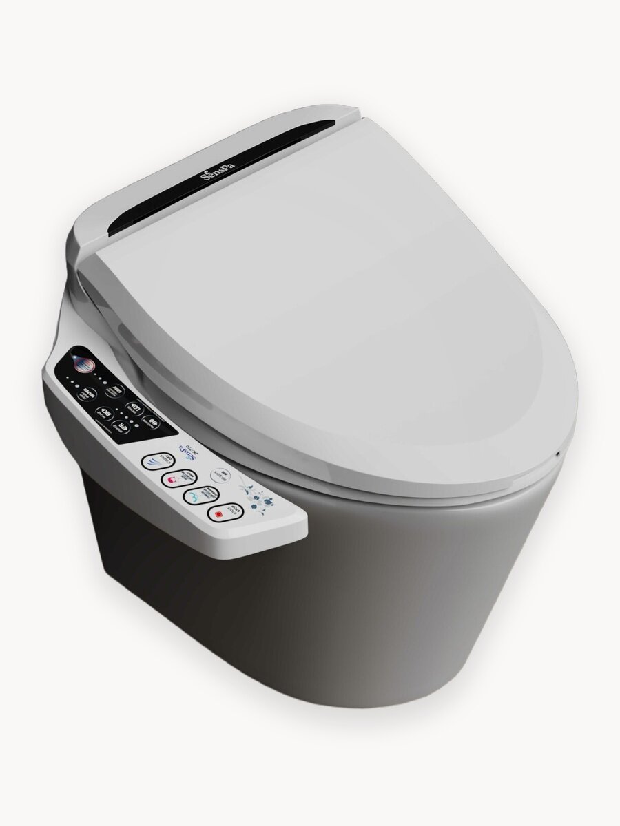 Крышка-сиденье для унитаза с функциями биде SensPa JK-750 короткая 48 см