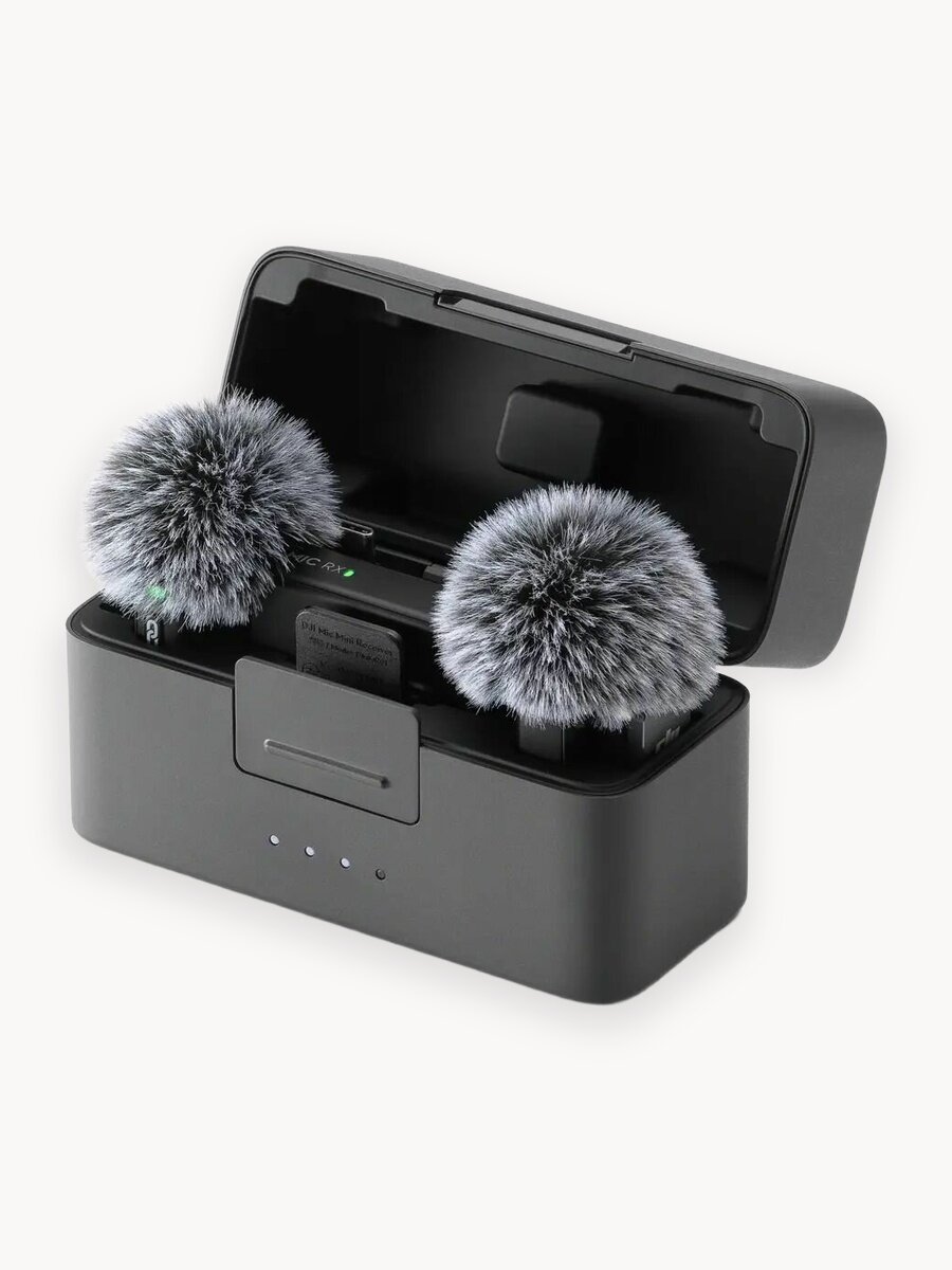 Беспроводной микрофон DJI Mic Mini (2 TX + 1 RX+Charging Case), черный