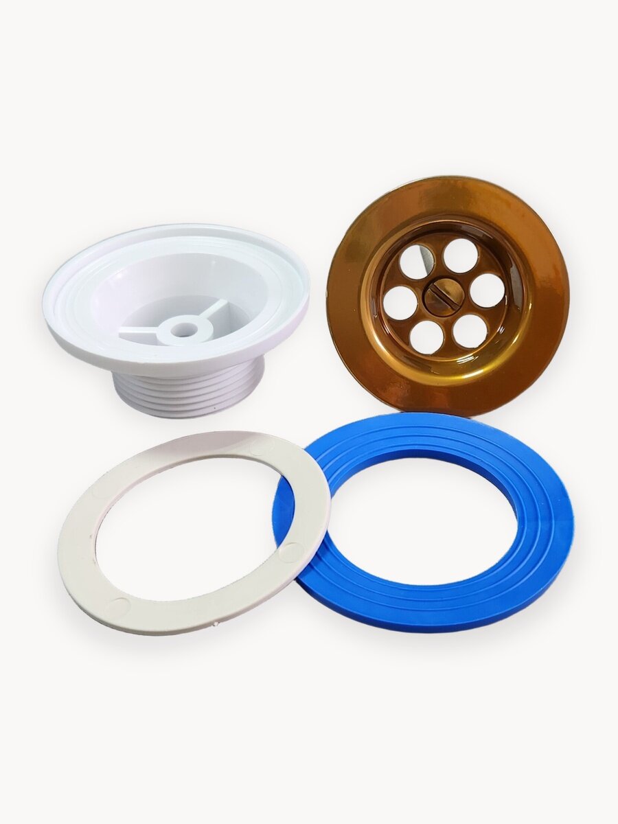 Выпуск сетка для раковины/Сетка для раковины/Цвет Красное золото/Диаметр 63 мм/Производство Россия