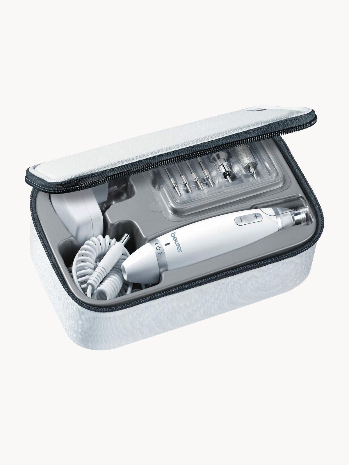 Аппарат для маникюра и педикюра Beurer MP62, 5400 об/мин, белый, 400 грит