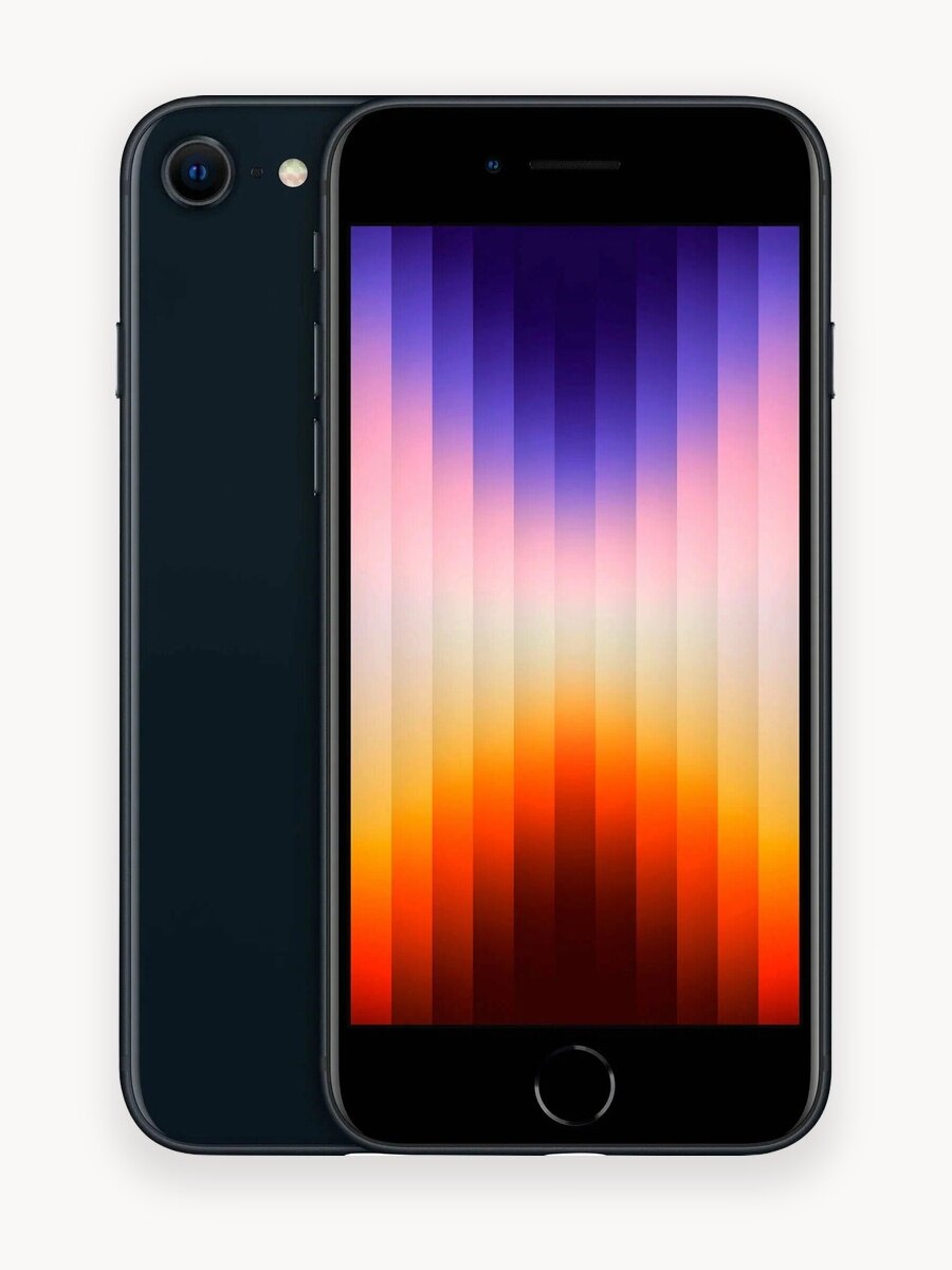 Смартфон Apple iPhone SE (3-го поколения) 128 ГБ, nano SIM, черный
