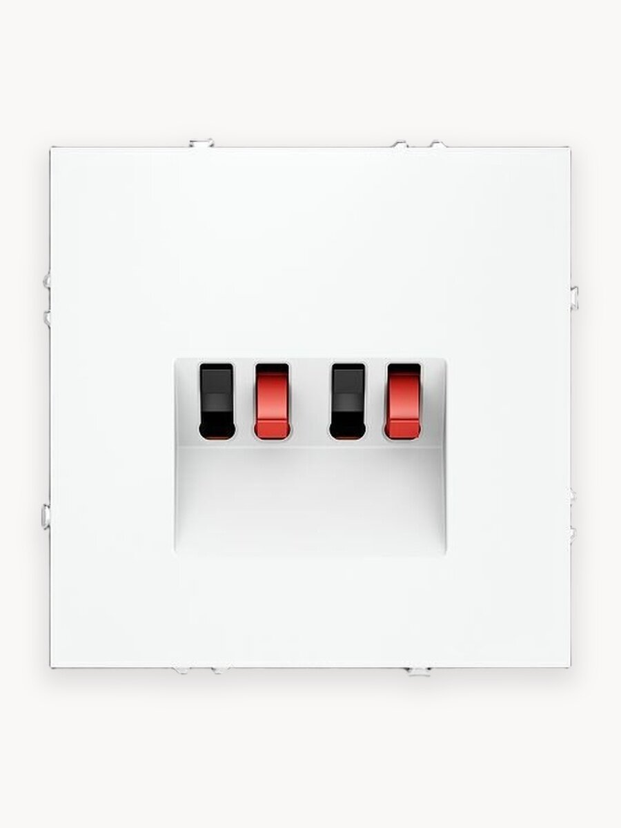 Розетка акустическая встраиваемая Voltum 4-местная цвет белый матовый VLS060302