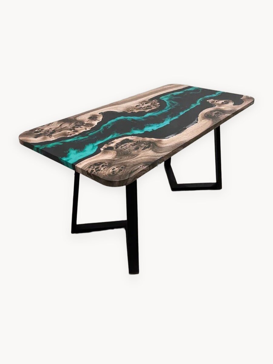 Стол кухонный обеденный прямоугольный дизайнерский лофт THETABLE 120х80 4.13/1.1