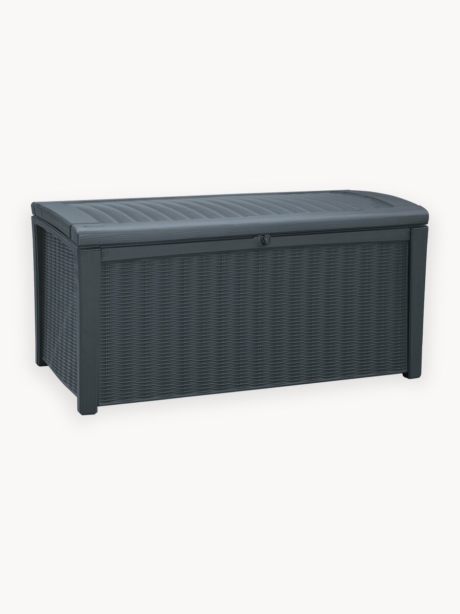 Сундук Keter "Borneo", для сидения, 416 л, 63x130x70 см, графит