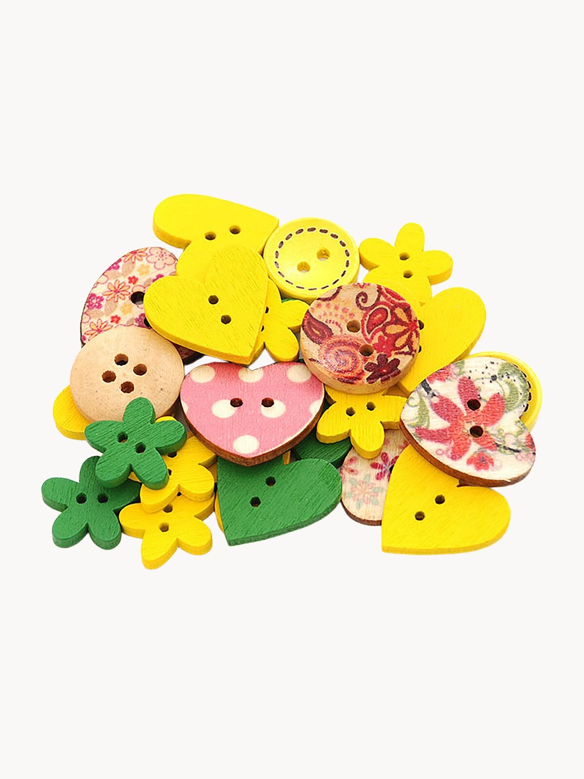 Белоснежка 876-DB Пуговицы декоративные Ассорти №4, 40 шт. 1.3-2.5 см. / Для оформления открыток