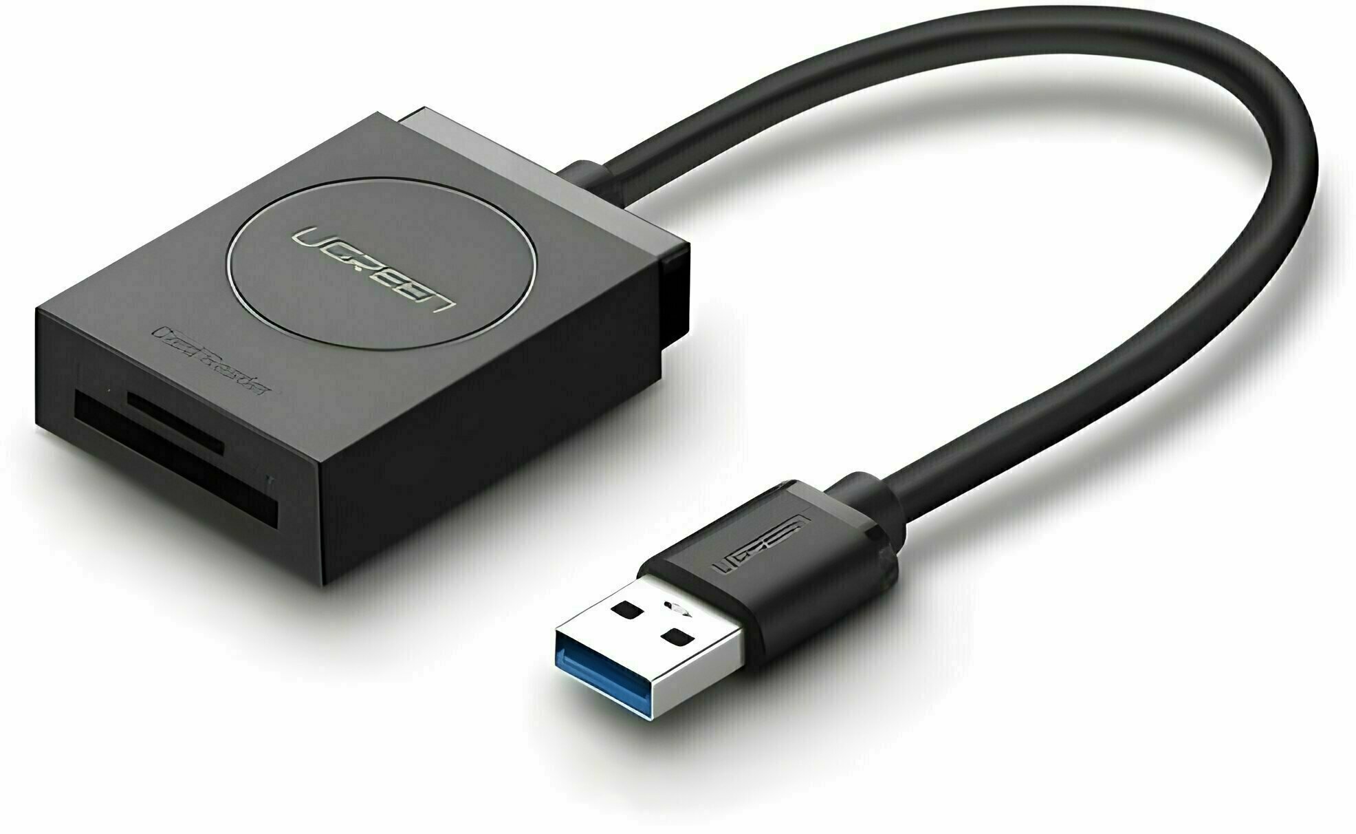 Кардридер Ugreen CR127, для SD, TF, USB 3,0, чёрный