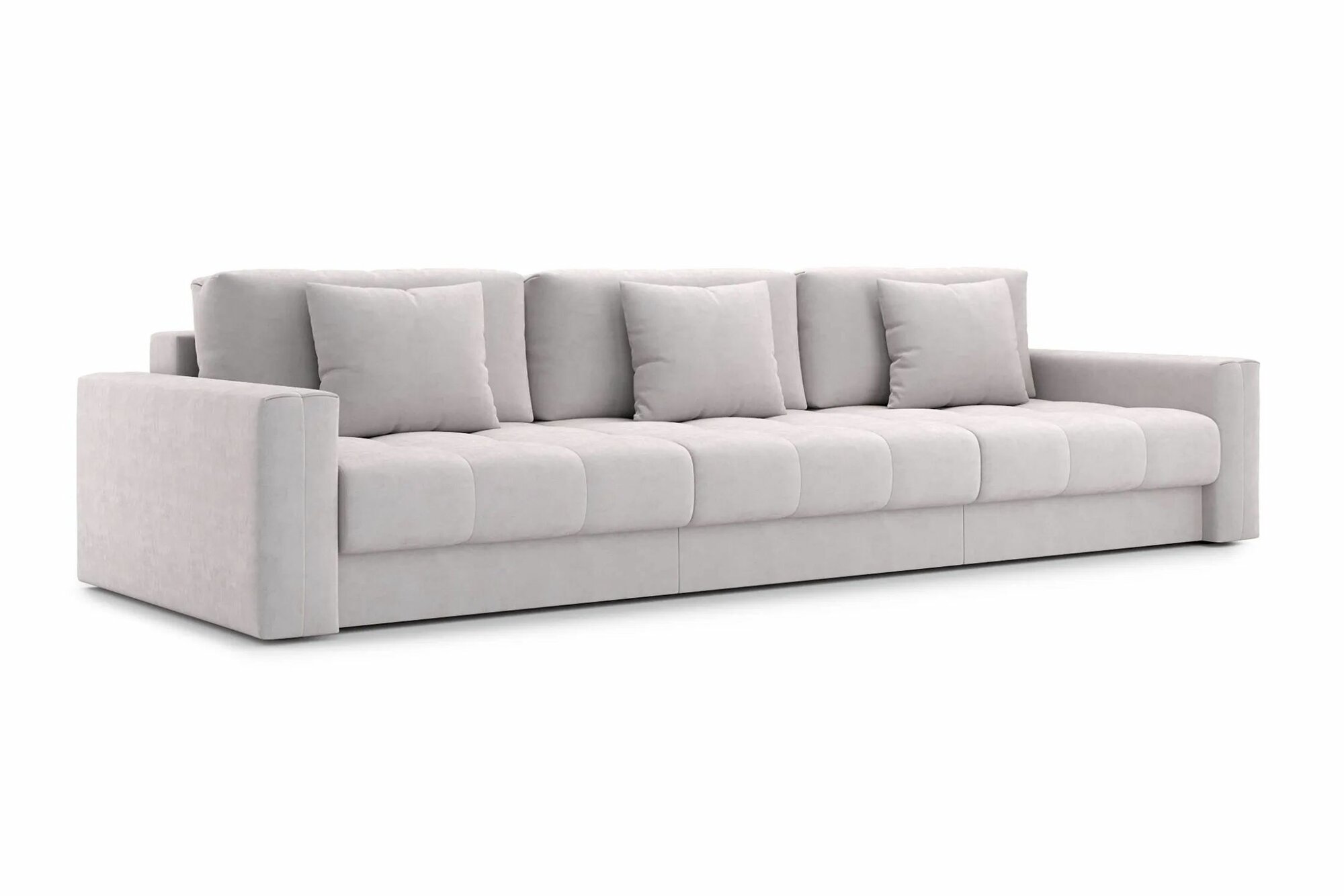 Диван тик-так Монарх 3-х местный серо-бежевый