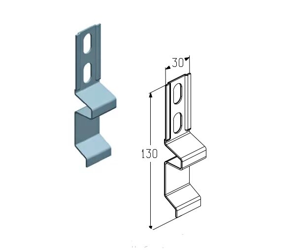 Кронштейн профиля переднего B-3509 ALUTECH 402600900