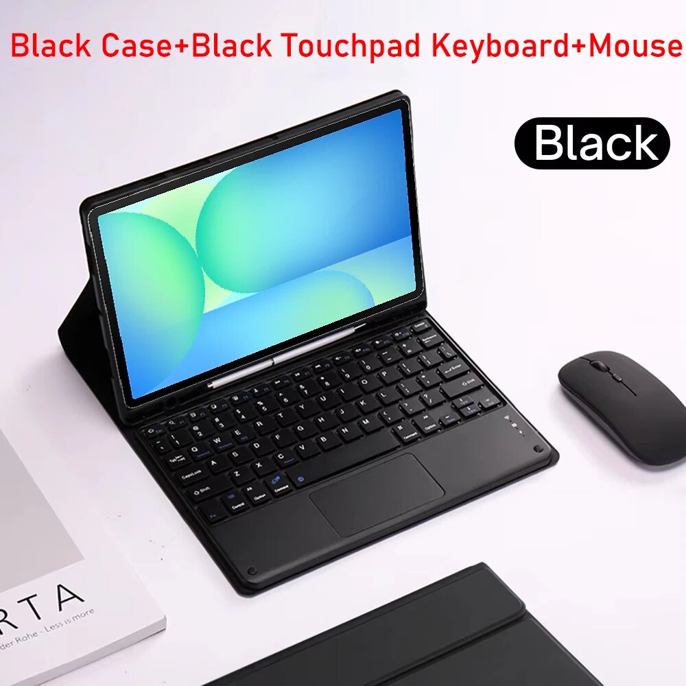 Чехол с клавиатурой PULUZ для Samsung Galaxy Tab S10 FE Plus 13.1" Portuguese Keyboard, Black D