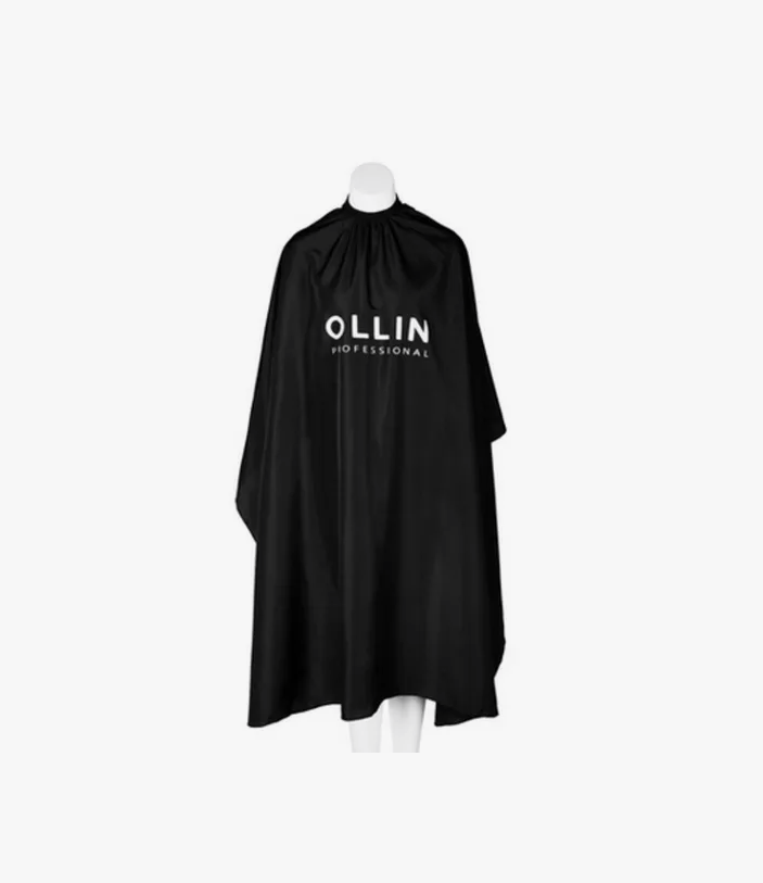 Ollin, Пеньюар для окрашивания на крючках чёрный, 160х145 см