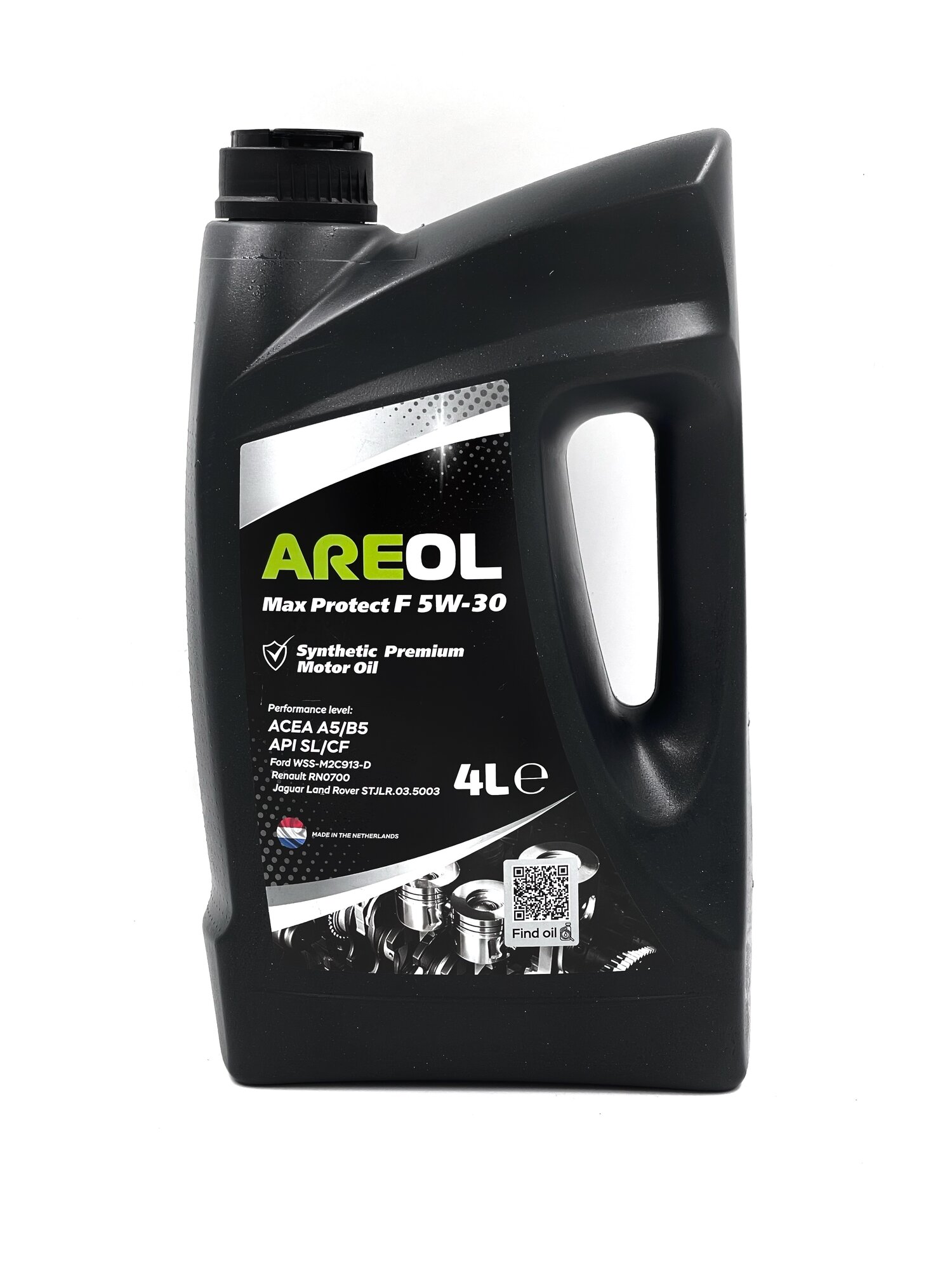 Масло моторное Areol Max Protect F 5w-30, 4 литра, синтетическое