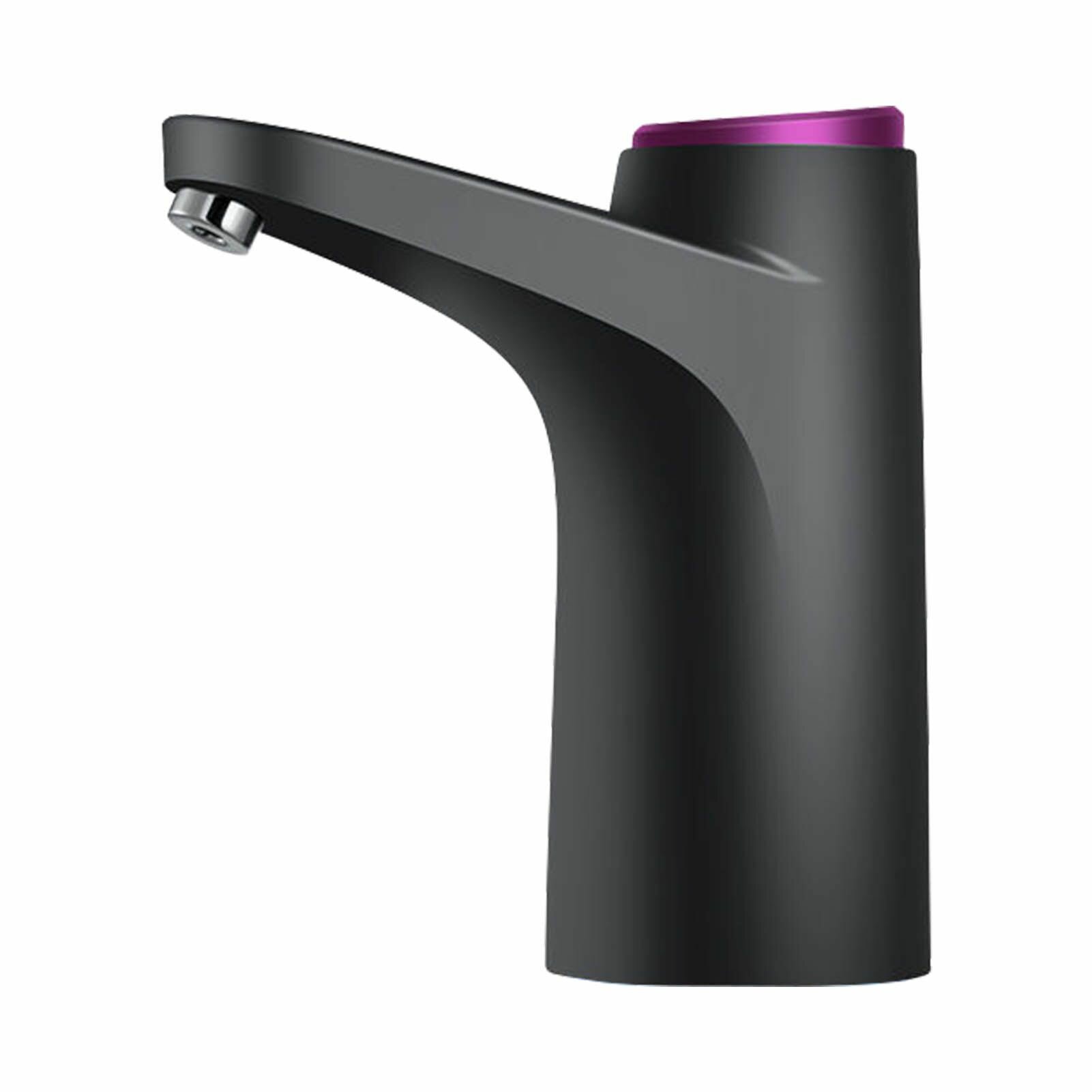 Диспенсер для бутылок с водой, без BPA, тихий, 4 Вт, 1200 мАч, аккумулятор, портативный автоматический насос для питьевой воды для домашнего офиса, черный