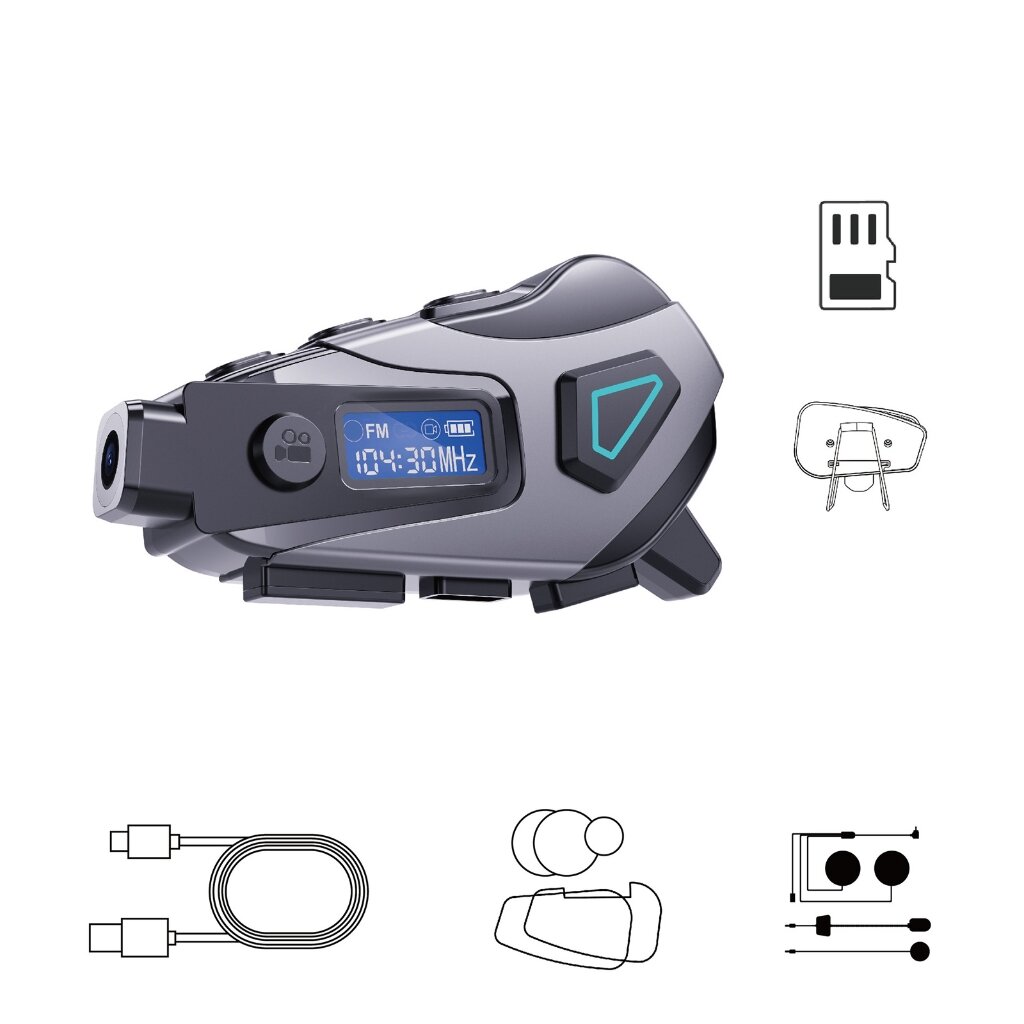 Мотоциклетный шлем для верховой езды, водонепроницаемая гарнитура с шумоподавлением, Bluetooth-гарнитура K10-гарнитура "два в одном"