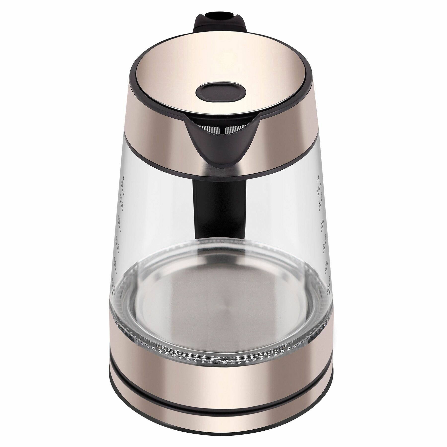 Чайник электрический металлический inhouse IEK-1725 (2200 Вт, 1,7 л), золотой