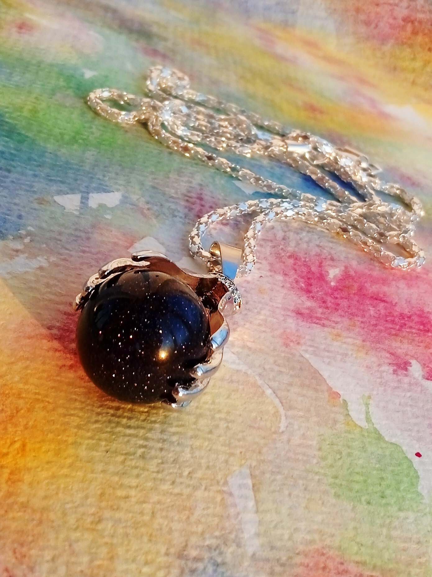 Колье, авантюрин