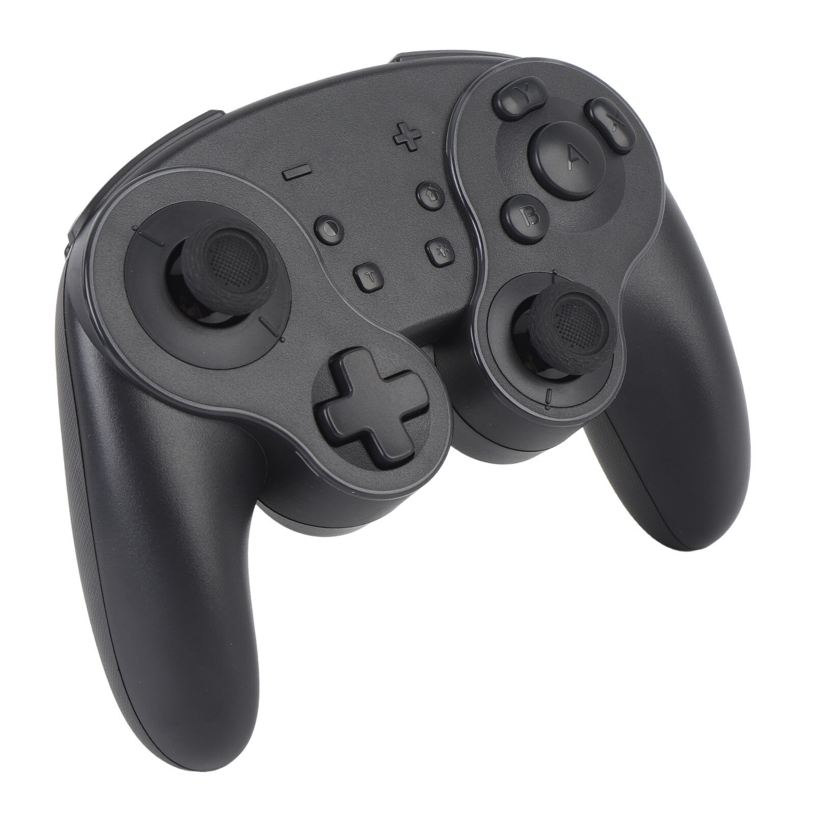 Беспроводной Bluetooth-контроллер с шестью осями гироскопа One Key Turbo RGB, механический игровой контроллер для ПК с беспроводной зарядной док-станцией для Switch Black