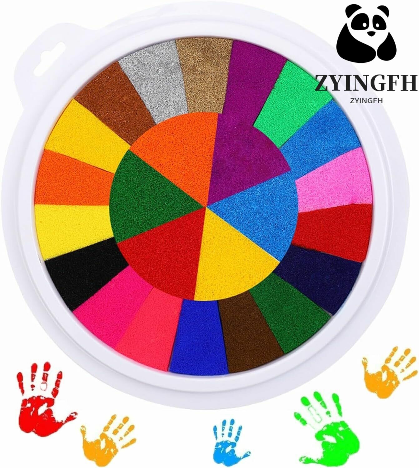 Набор для рисования пальцами и книга 24 цвета