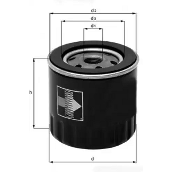 MAHLE/KNECHT OC981 фильтр масл. Skoda (Шкода) Felicia (Фелиция) 1.3l