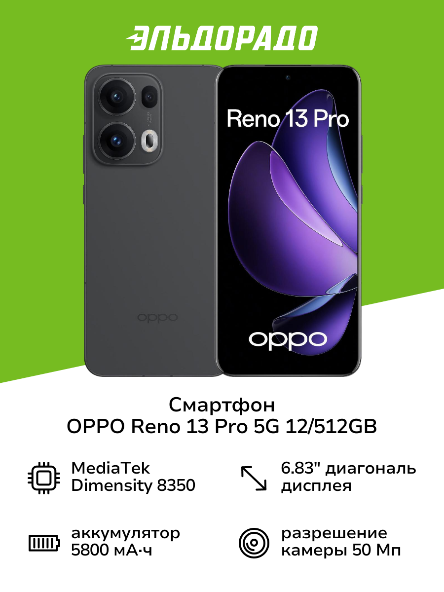 Смартфон OPPO Reno 13 Pro 5G 12/512GB Серый