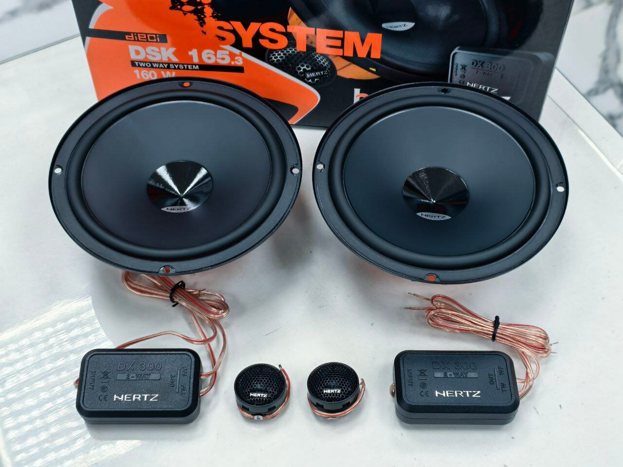 Компонентная акустика Hertz Dieci, 6,5", 2 полосы, 80Вт, ВЧ-диффузоры из PEI