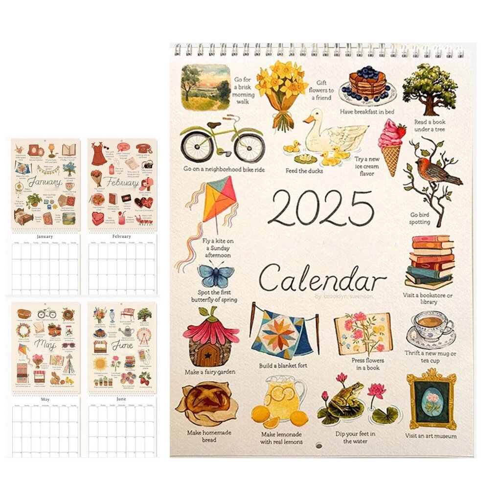 Календарь списка желаний на 2025 год