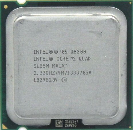 Процессор Socket-775 Intel Core 2 Quad Q8200 2.33/4М/1333 SLB5M MALAY