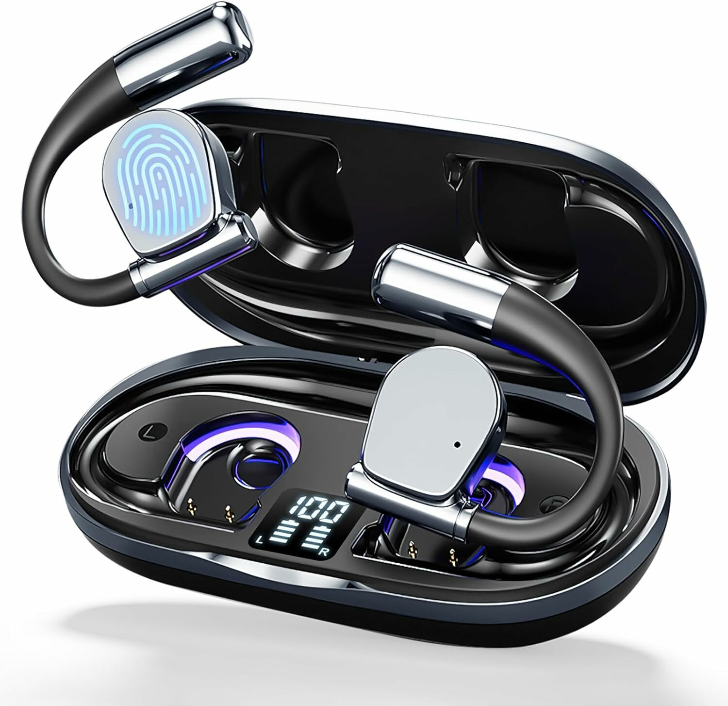 Беспроводные TWS-наушники ZERO AIR True Wireless Earbuds M111, Bluetooth 5.49, Hi-Fi звук, Al-переводчик, черный