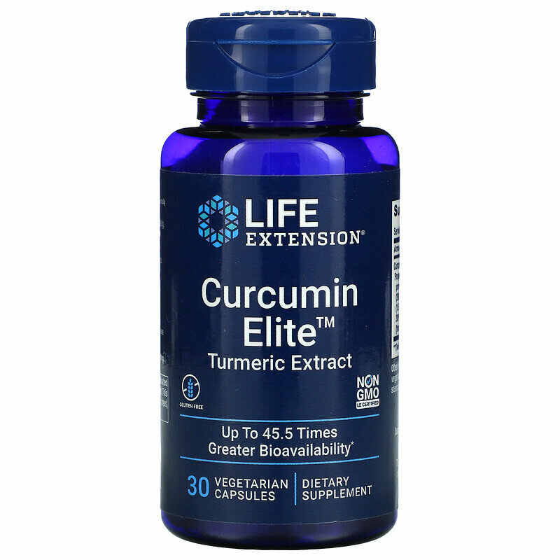 Экстракт Куркумы Life Extension Curcumin Elite 500 мг. 30 веган капсул