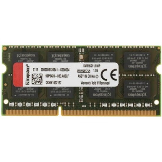 Kingston SO-DIMM DDR3 8Gb 1600MHz pc-12800 (KVR16S11/8WP)