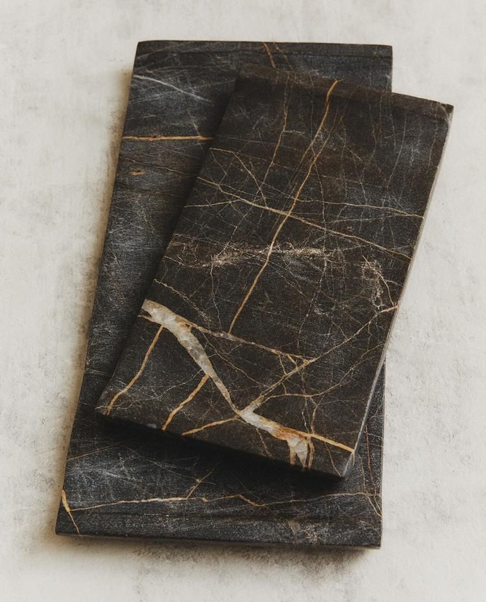 Декоративный мраморный поднос ZARA HOME 4362/040 - 1,5 х 20 х 8,5 см, цвет коричневый