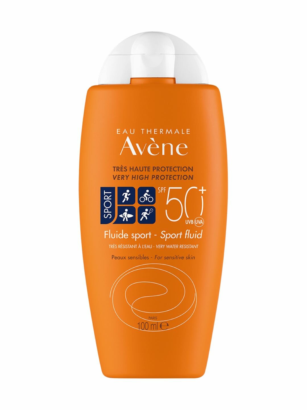 АВЕН Солнезащитный флюид СПОРТ SPF 50+, 100 мл | AVENE Sport fluid SPF 50+