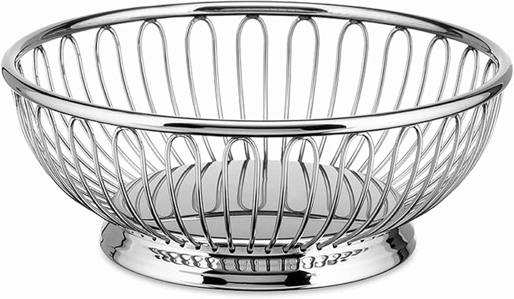 Фруктовница - Alessi - диаметр 15 см, из нержавеющей стали, серебристого цвета, 826/15