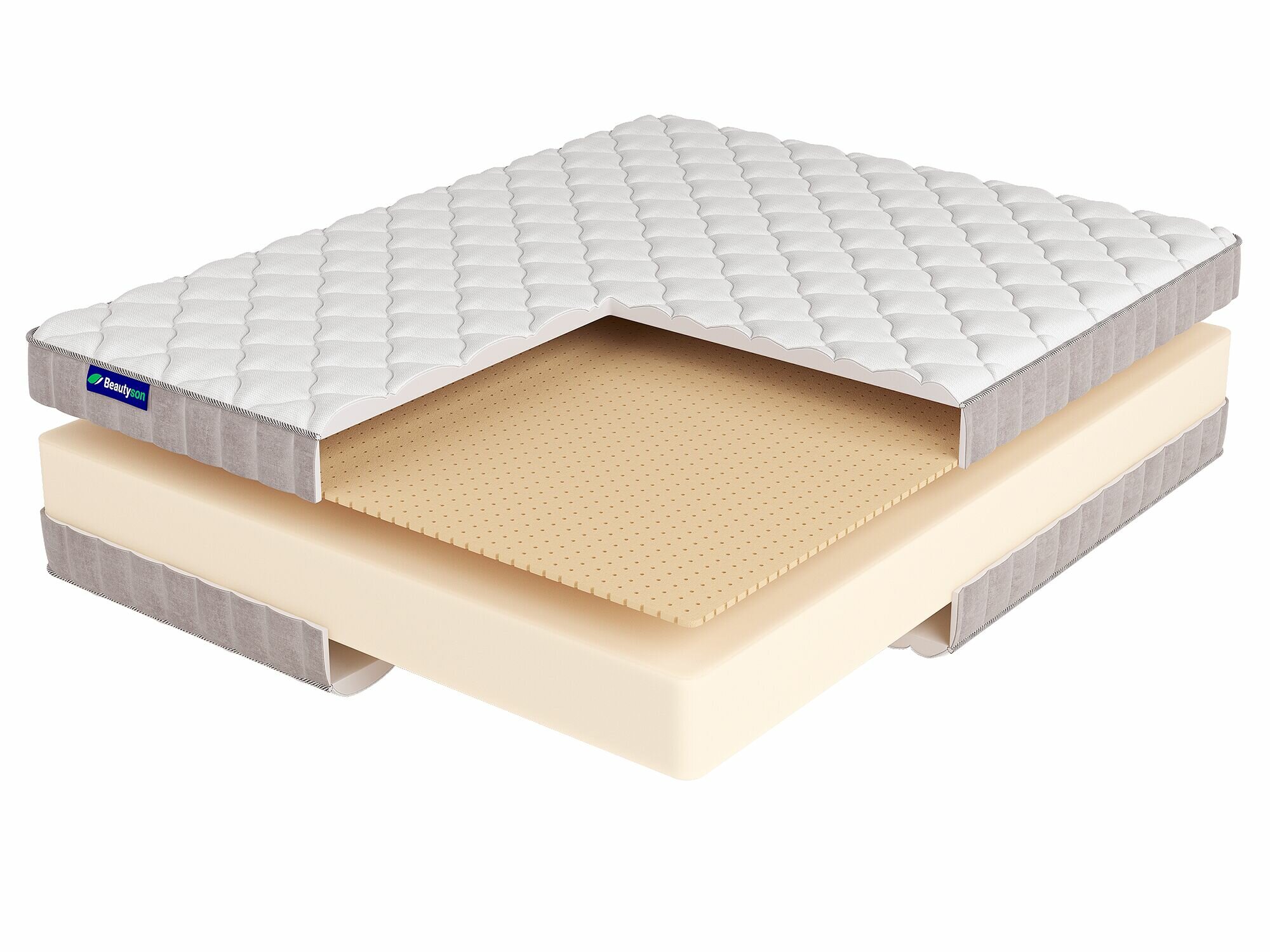 Матрас Beautyson Roll Foam 18 Latex Lux 90х200 высота 19 см анатомический средней жесткости латексный Беспружинный