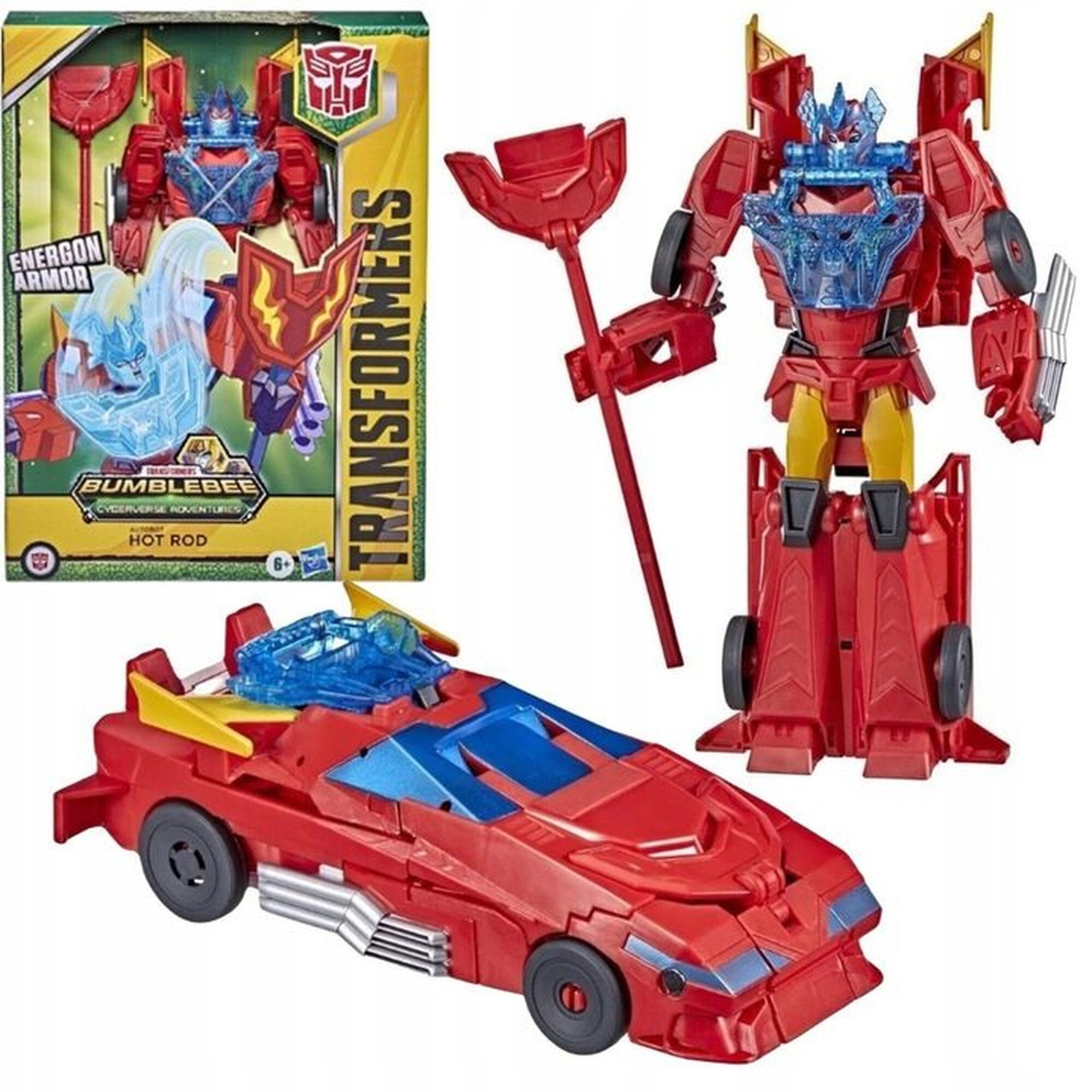 Фигурка Hasbro Transformers Bumblebee Cyberverse Adventures Autobot Hot Rod - Трансформер Автобот Хот-Род - Хасбро F2746