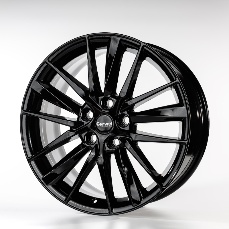 Диск колесный Carwel Алдан 1807 (Chery Tiggo 8-Pro 8) 8,0x18 5x108 Dia60.1 ET47 цвет BL (черный глянцевый)