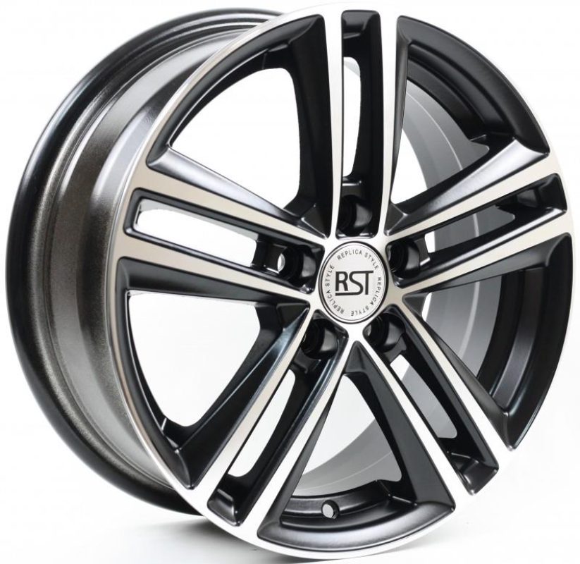 Диск колесный RST R025 (Polo) 6,0x15 5x100 Dia57.1 ET38 цвет BD (черный с проточкой)