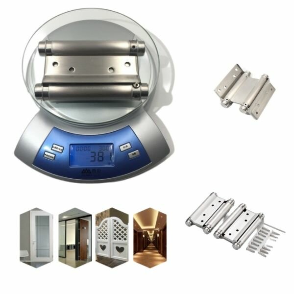 Барная петля (пружинная двусторонняя) для маятниковых дверей 1801-SS SSSatin (серебро)