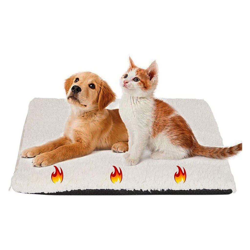 Собачья Кровать Pet Dog Самонагревающаяся Кровать Thermal Bed Pad Коврики Для Питомника Средних И Маленьких Собак Коврик для Кошек с Нескользящим Дном Товары Для Домашних Животных