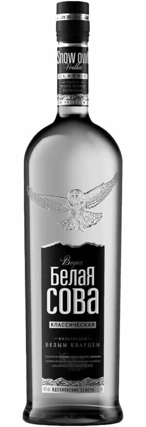 Водка "Белая Сова" Классическая, 0.7 л