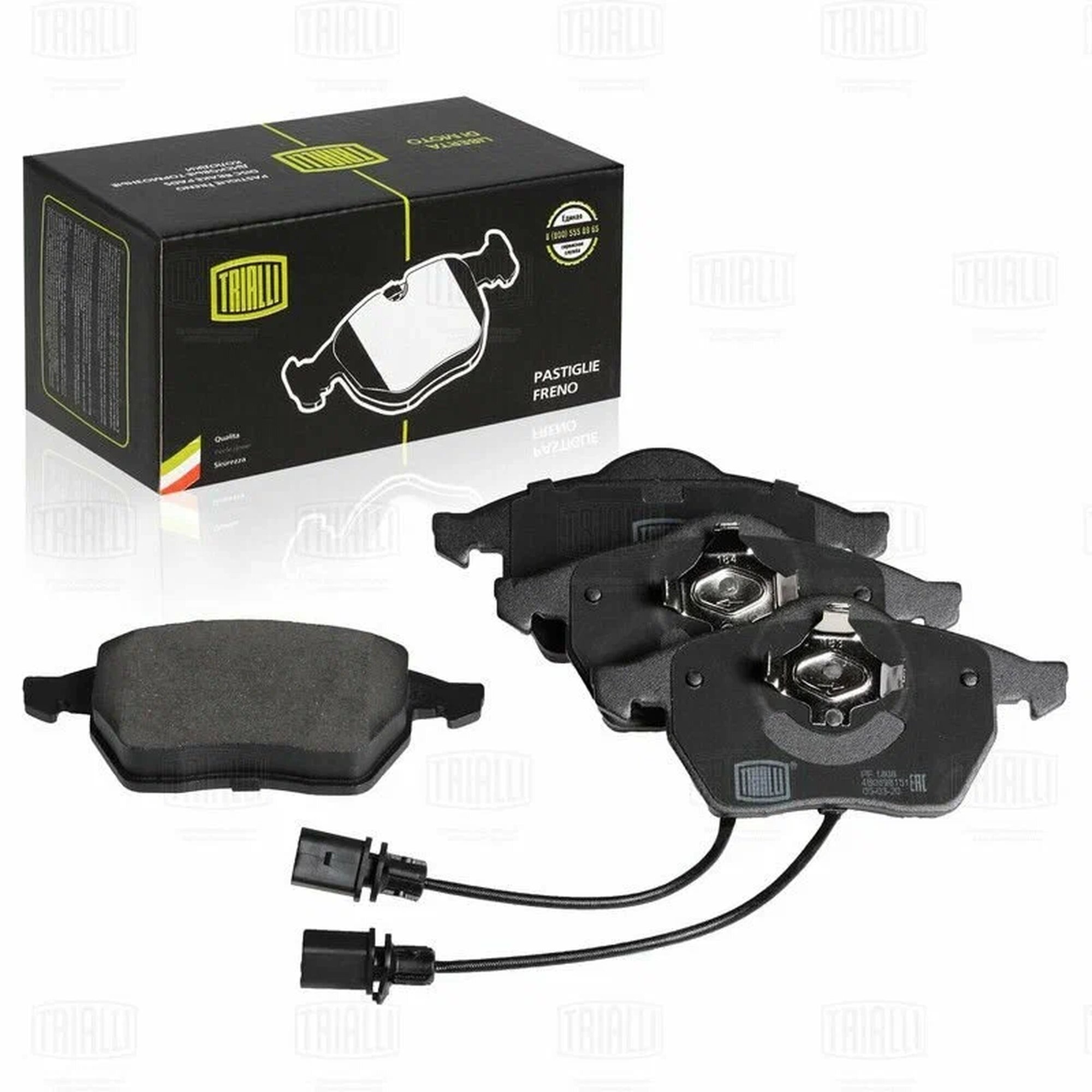 Колодки тормозные дисковые передние TRIALLI PF1806 для а/м AUDI A4, SEAT EXEO, SKODA SUPERB, VW PASSAT