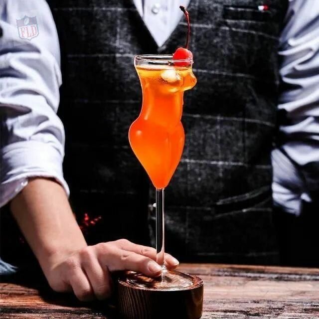 Бокал для пива "Женское тело", фигурный, стекло, 100мл, белый