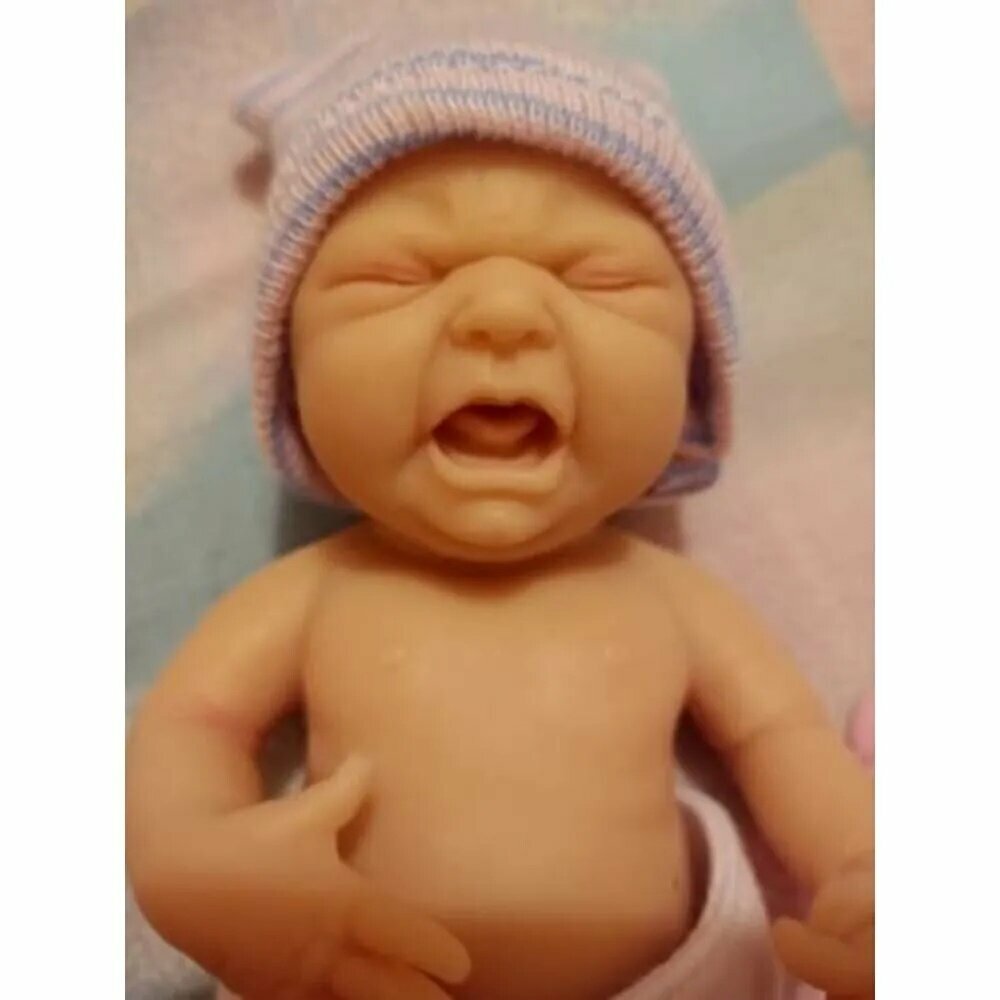 7-дюймовая мини-реалистичная кукла Cry baby Reborn из силикона в полный рост с аксессуарами для кормления