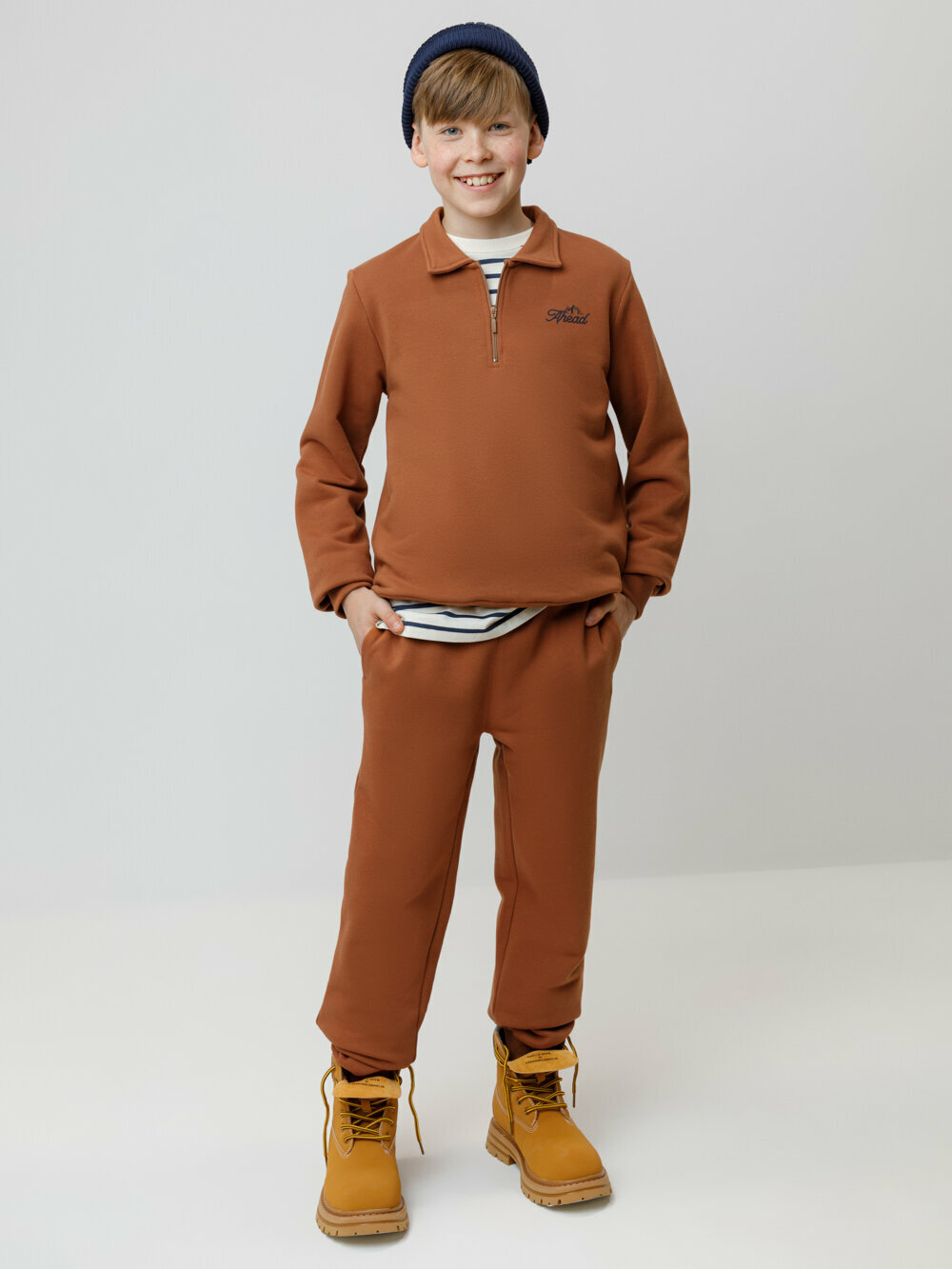 Брюки спортивные КР 400837/ореховый к622