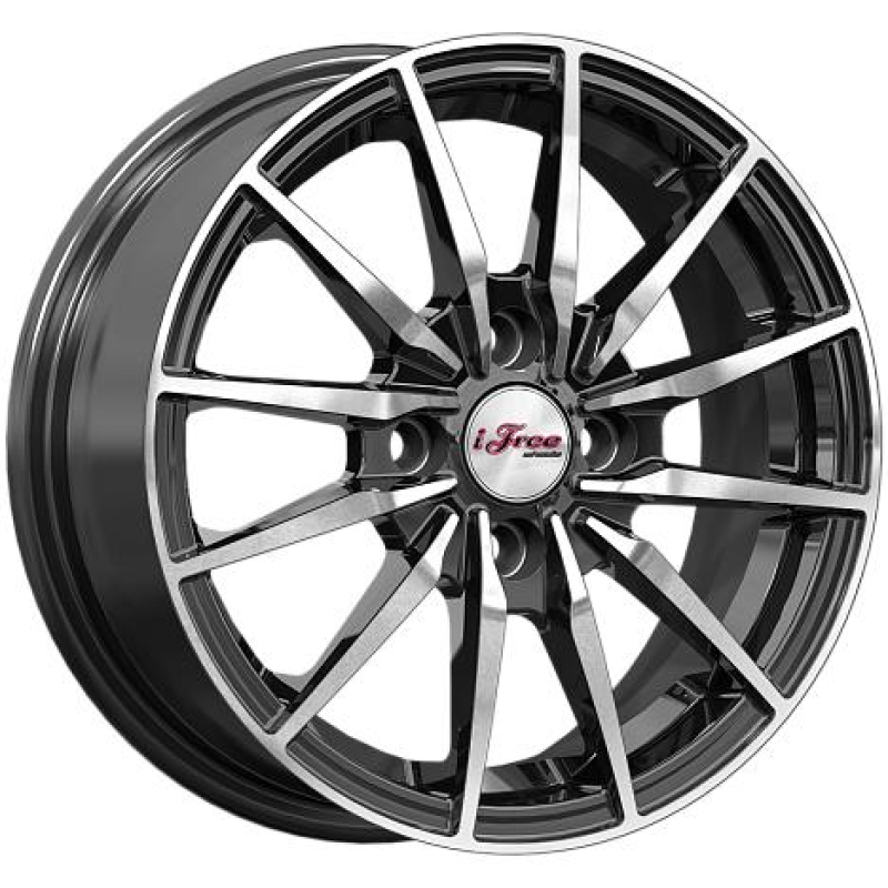 Диск колесный iFree Финчер 5,5x14 4x114,3 Dia67.1 ET44 цвет Блэк Джек (Черный алмаз)