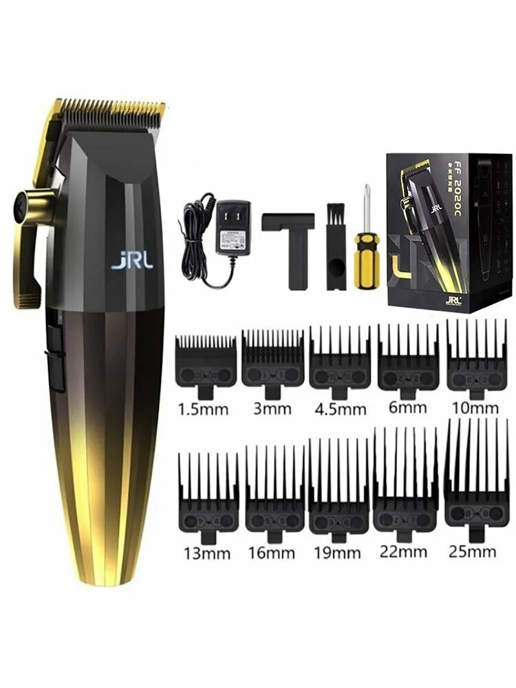 JRL Professional Машинка для стрижки JRL 2020C, золотой, черный