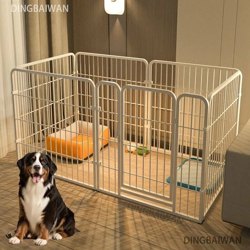 Усиленный вольер для собак, кошек, кролика. Металлическая складная клетка для крупных, средних и мелких пород домашних животных. Уличная будка для щенков и котов. 6 секций