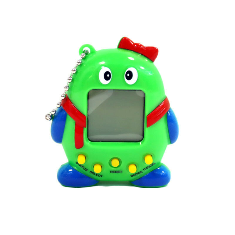 Игрушка keychain miniature pet game, vibrant plastic virtual pet machine для детей, green